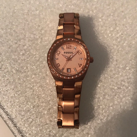 Accessories | Fossil Rose Gold Watch | Poshmark